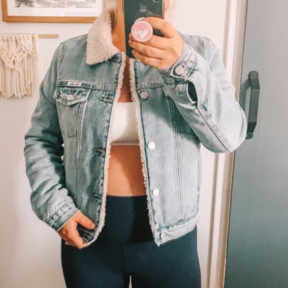 rolla’s | Jackets & Coats | Rollas Denim Sherpa Jacket | Poshmark